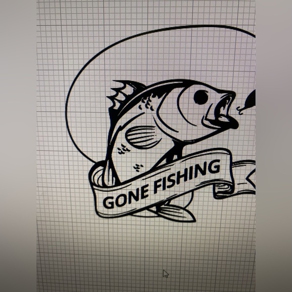 Accessories | Gone Fishing Decal In Any Color | Poshmark